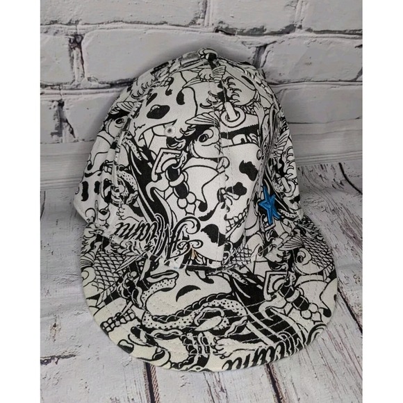 miami | Accessories | Vintage Miami Ink All Over Design Mens Hat Cap ...